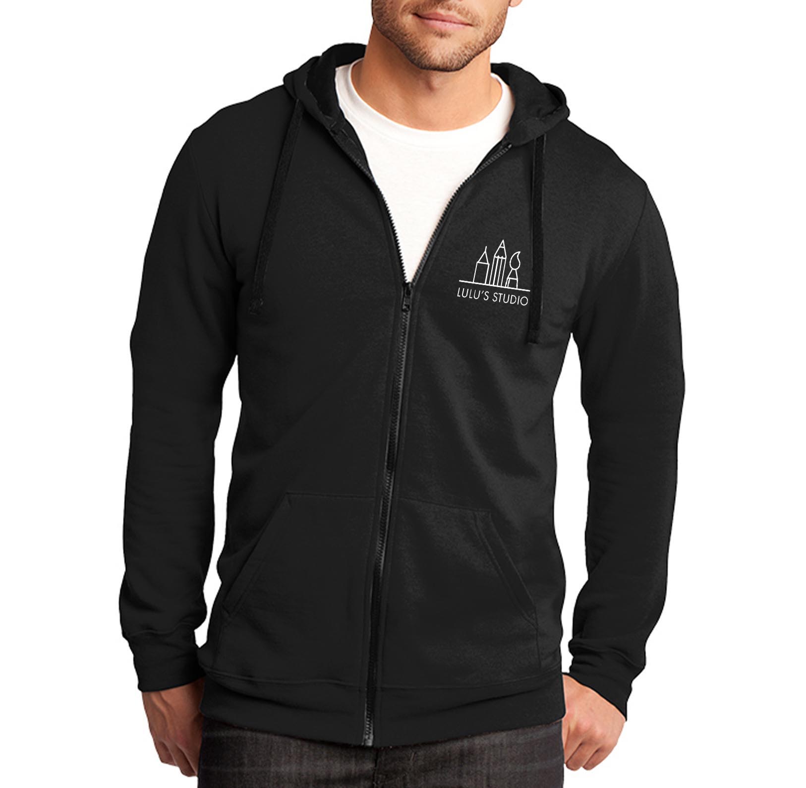 District Unisex Concert Fleece Zip Hoodie - Custom Branded Promotional ...