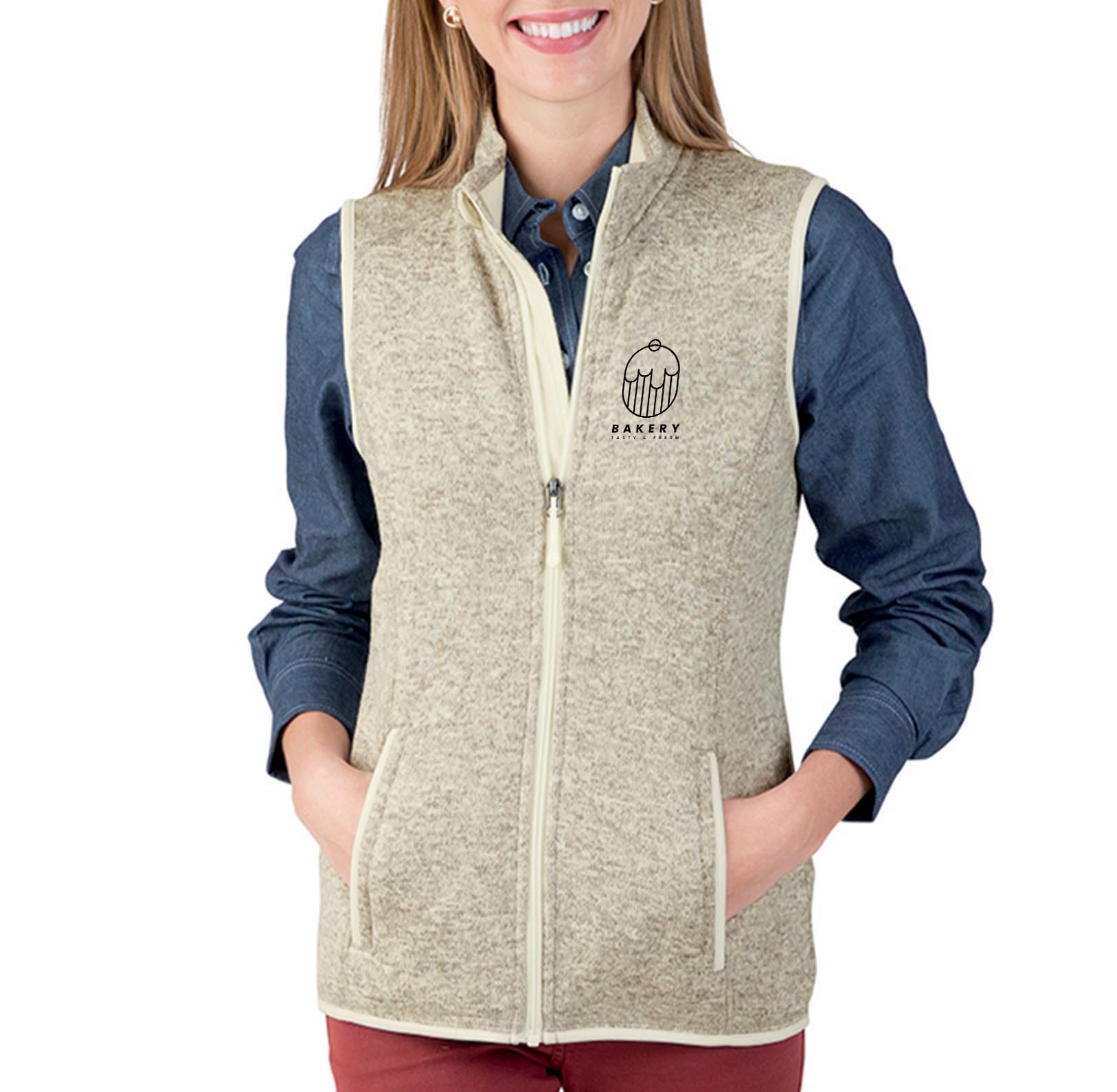 Charles River Women's Heather Vest - Custom Branded Promotional ...