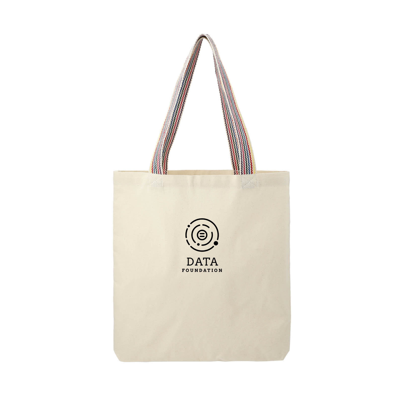 Rainbow Handle Tote Bag - Custom Branded Promotional Tote Bags - Swag.com