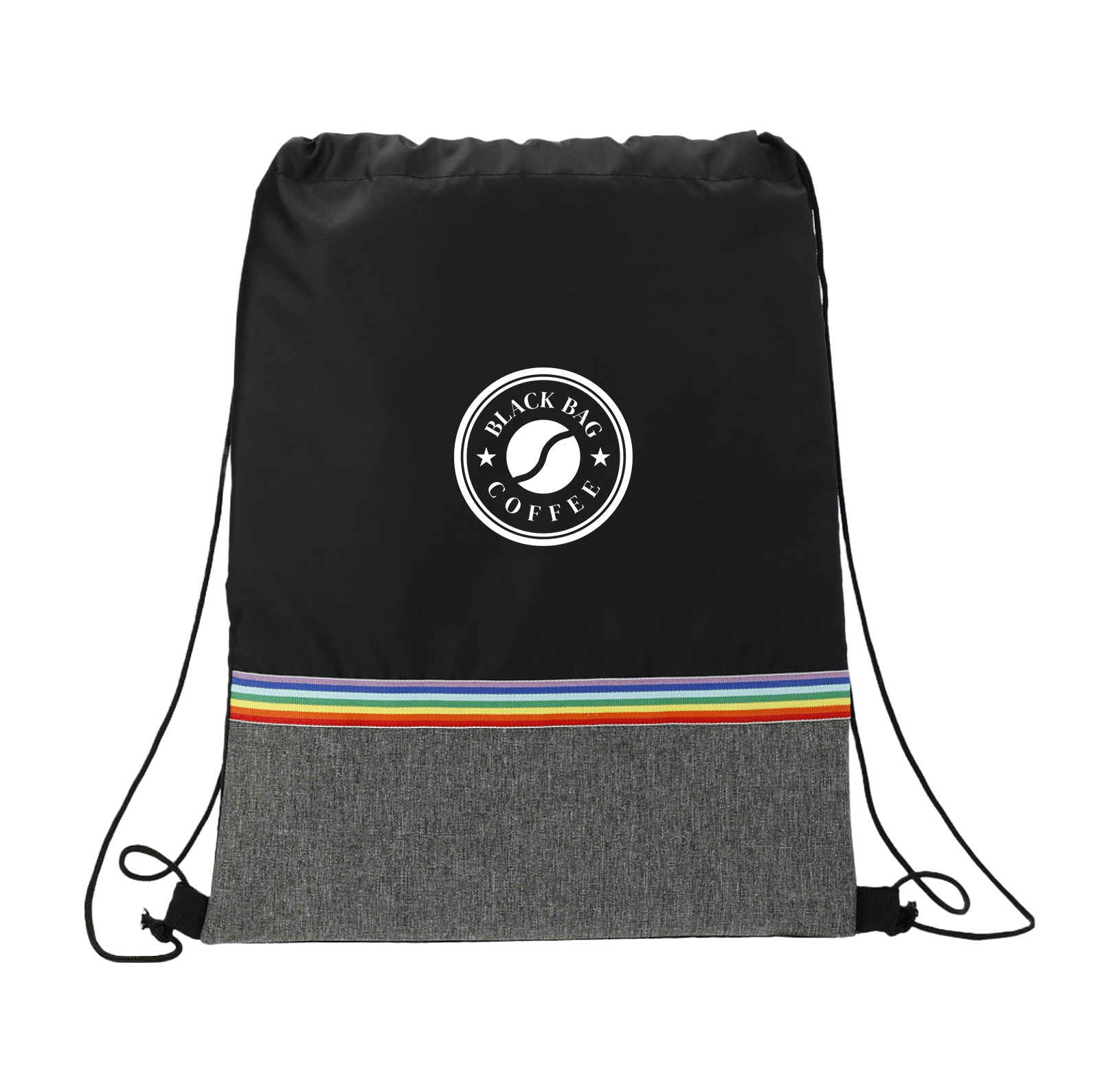 Rainbow RPET Drawstring Bag - Custom Branded Promotional Drawstrings - Swag.com